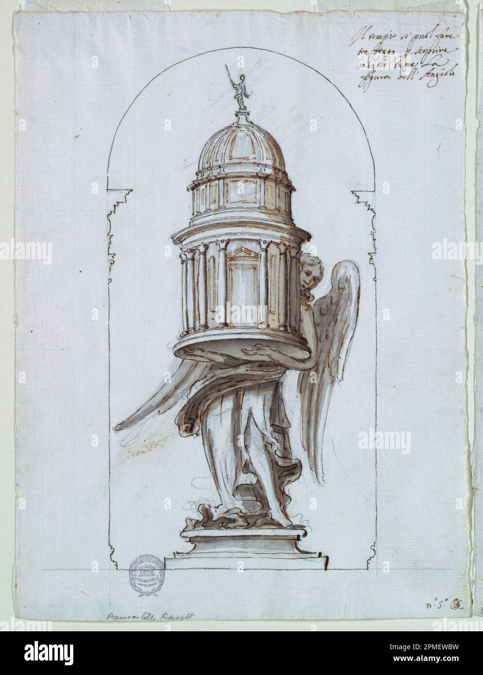 Drawing, Door of a Tabernacle Intended To Be Executed In Bronze; Italy ...