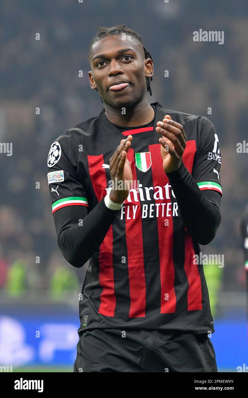 Milano, Italy. 12th Apr, 2023. Rafael Leao of AC Milan seen after the ...