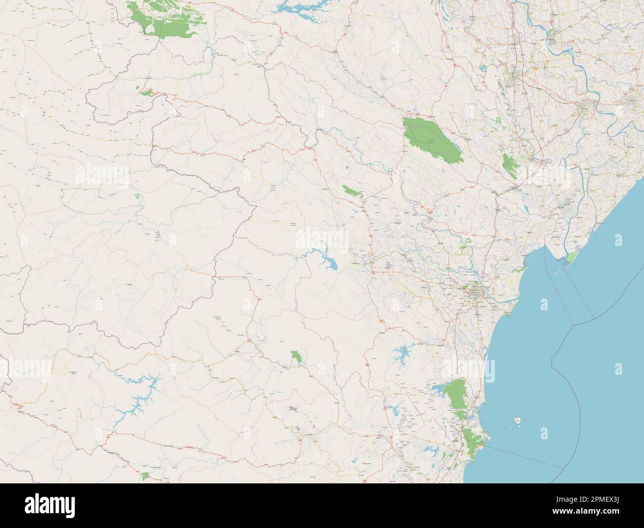 Thanh Hoa, province of Vietnam. Open Street Map Stock Photo - Alamy