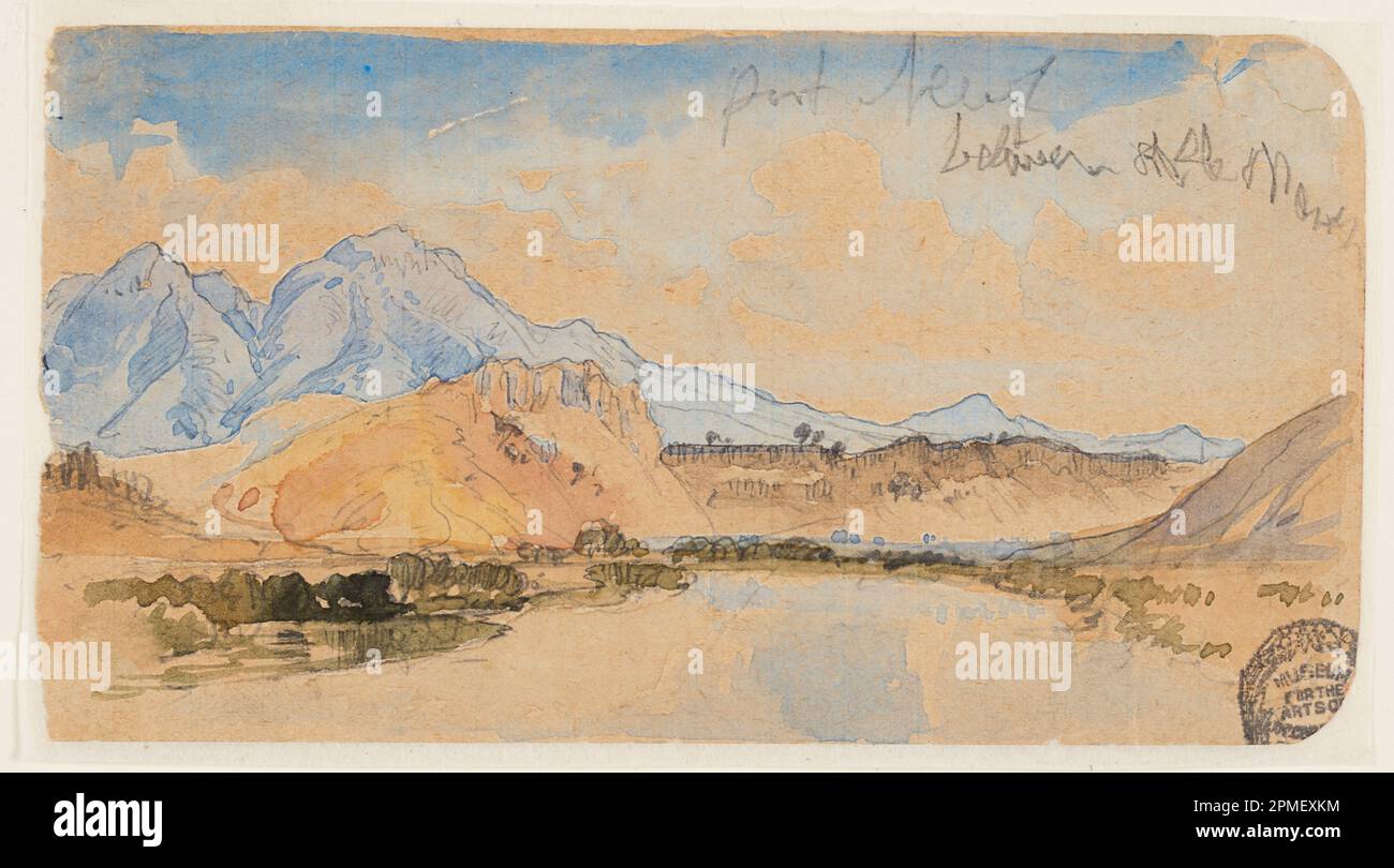 Drawing, Port Neuf Canyon, Idaho; Thomas Moran (American, b. Britain ...