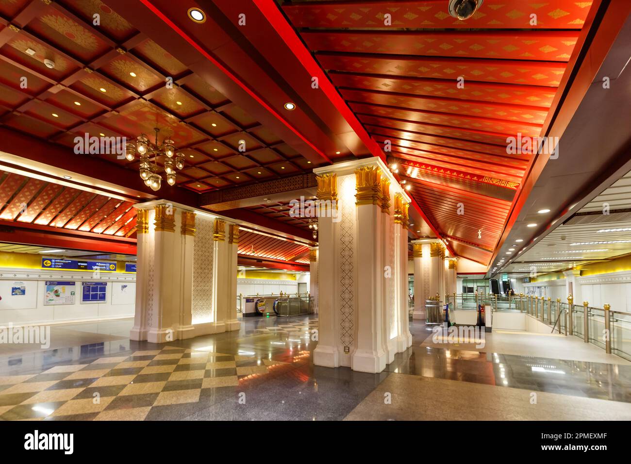 Bangkok, Thailand – February 13, 2023: Metro underground subway station ...