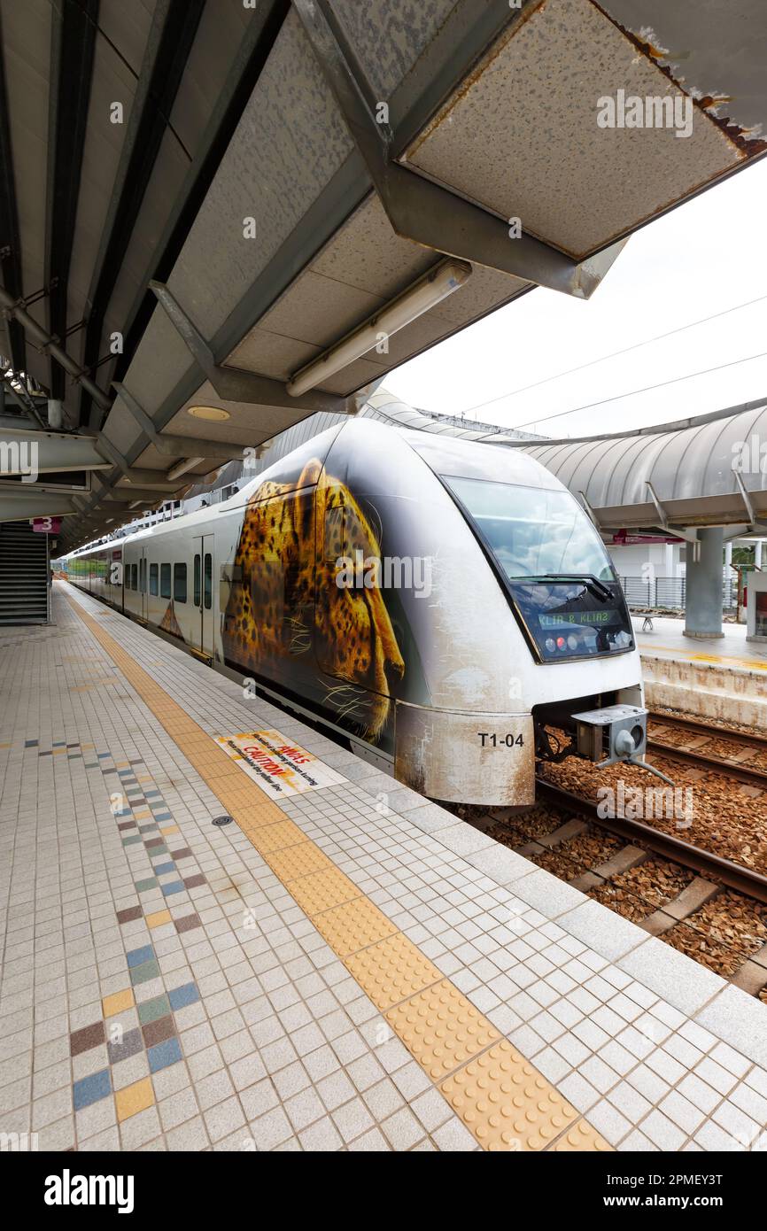 Kuala Lumpur, Malaysia – February 5, 2023: Express train of KLIA ...