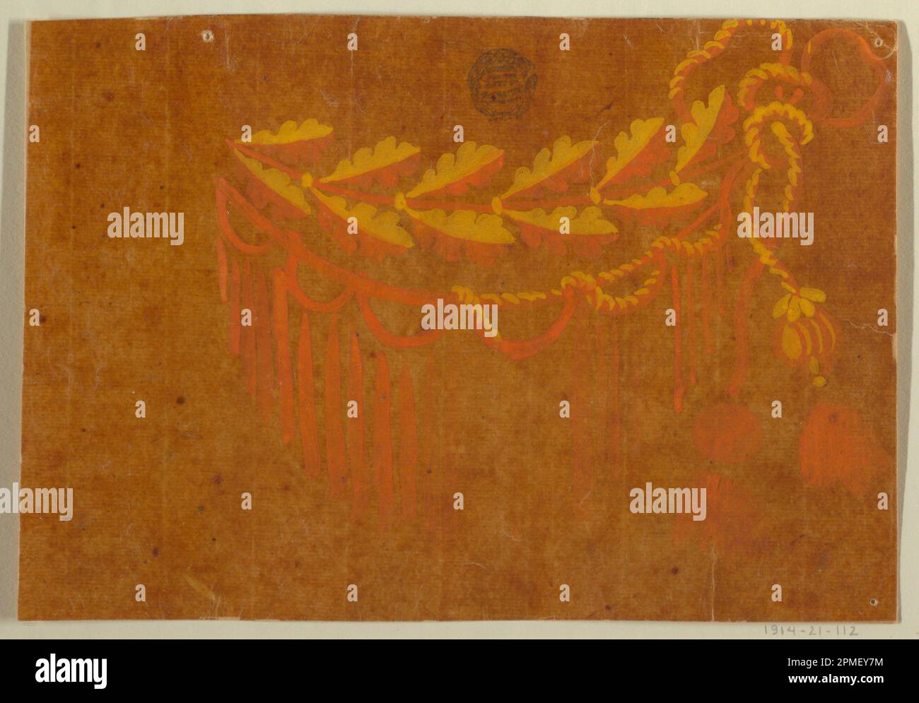 Drawing, Design for an Embroidered Horizontal Border of the "Fabrique ...
