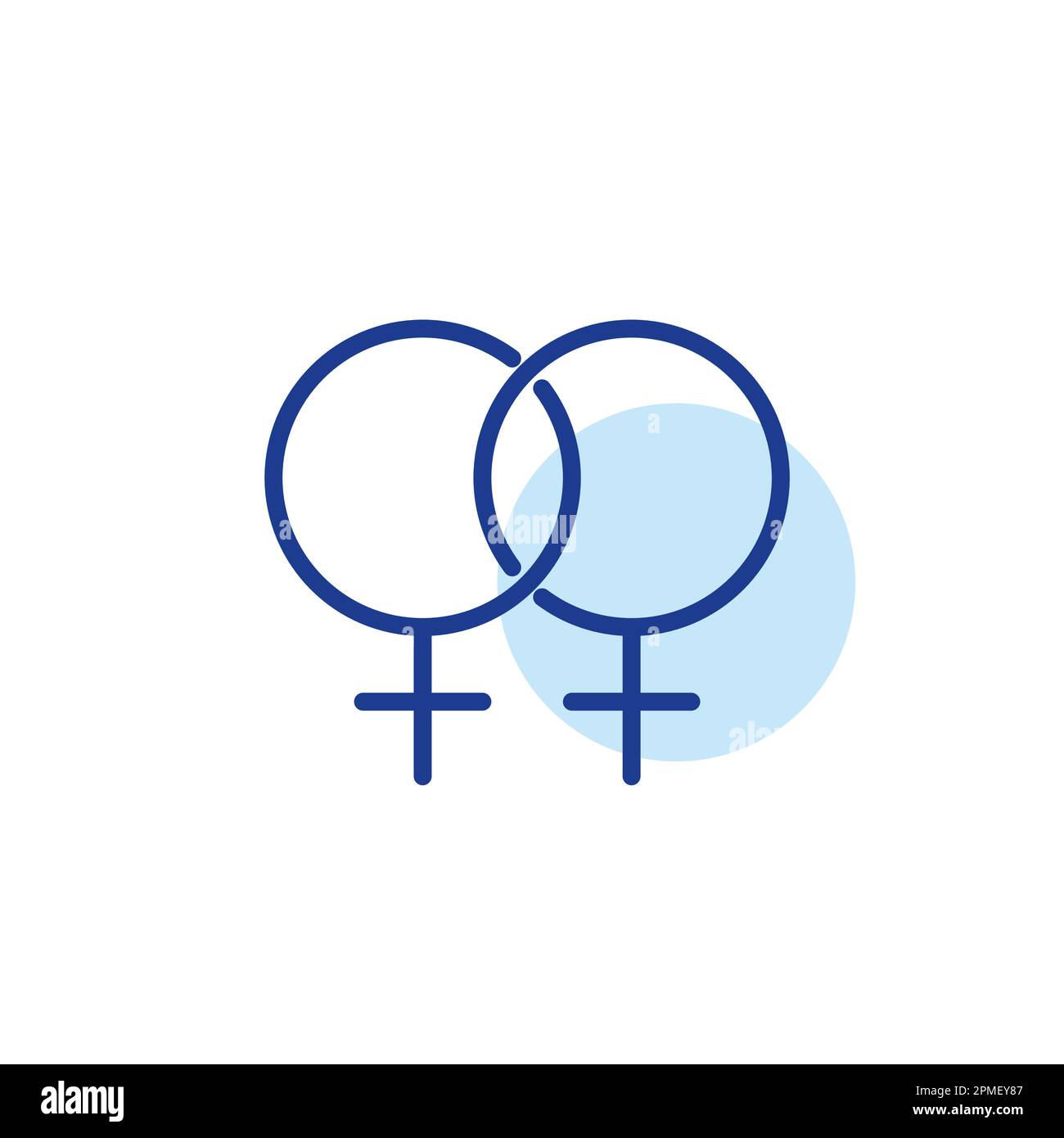 Two Female Gender Symbol
