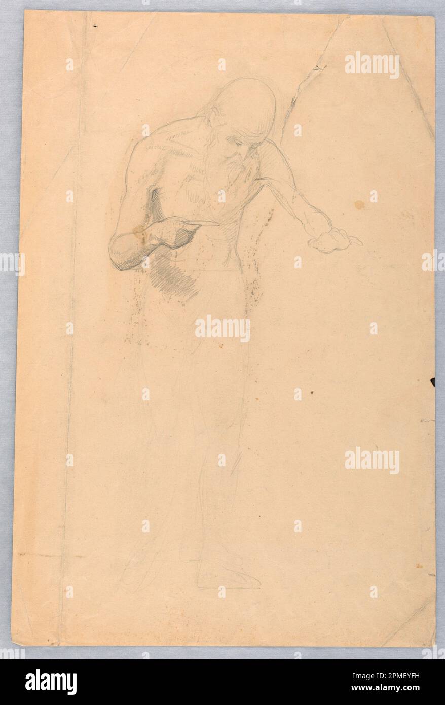 Graphite and black crayon on buff paper hi-res stock photography and ...