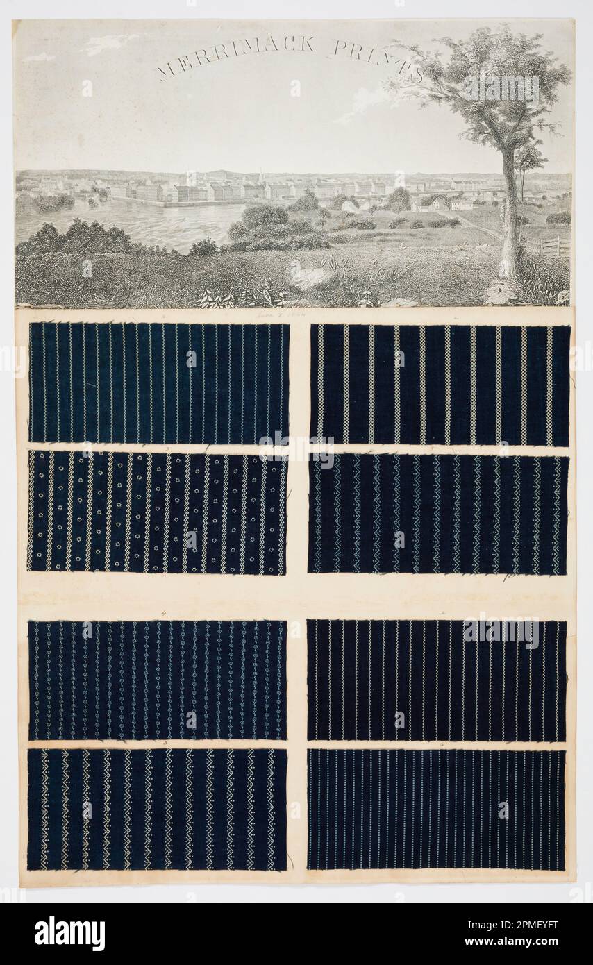 Paper Sample Card, Merrimack Prints; Manufactured by Merrimack ...