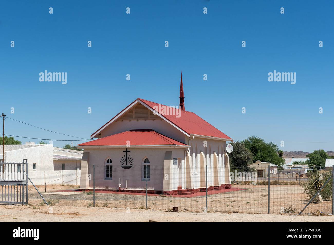 Kenhardt, South Africa - Feb 28 2023: A street scene, with the New ...