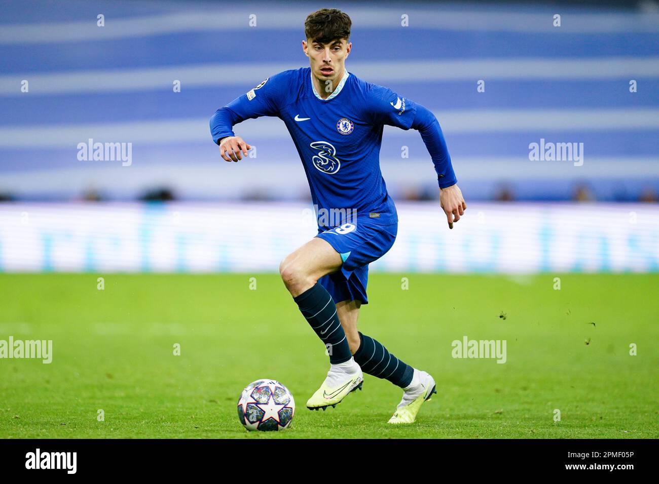 Madrid, Spain. 12/04/2023, Kai Havertz of Chelsea FC during the UEFA ...