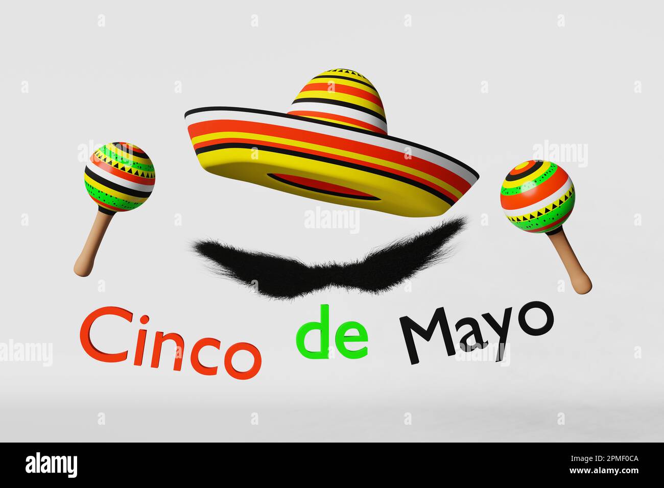 Cinco de Mayo holiday festival celebration Maracas mariachi music ...