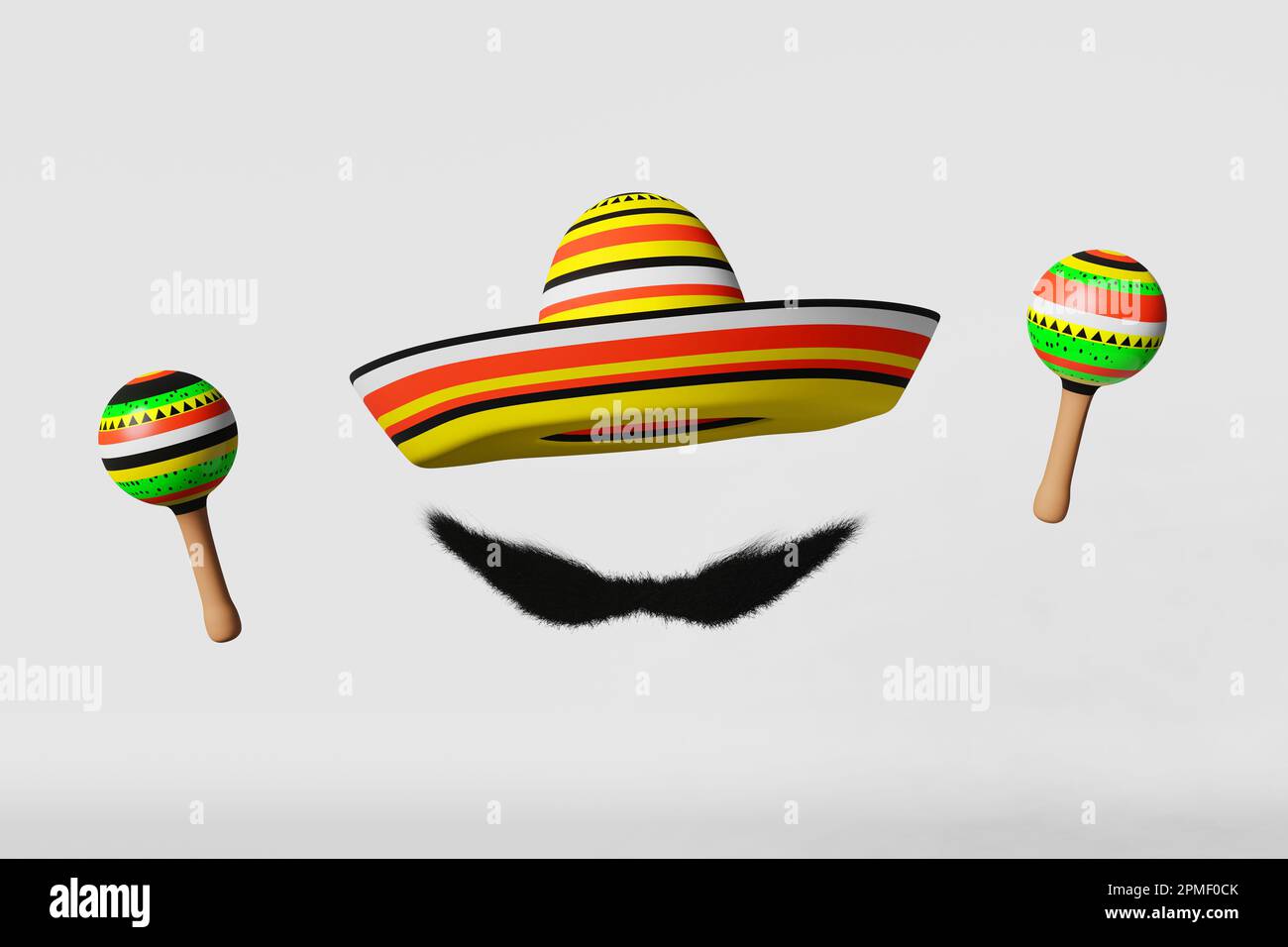 Cinco de Mayo holiday festival celebration Maracas mariachi music ...