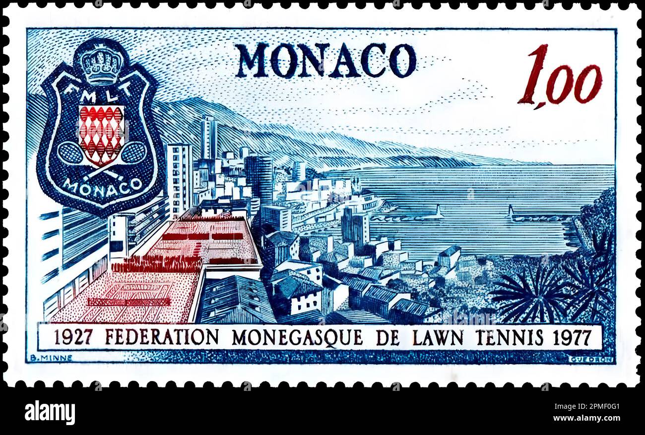 Tennis vintage postage stamp hi-res stock photography and images - Alamy