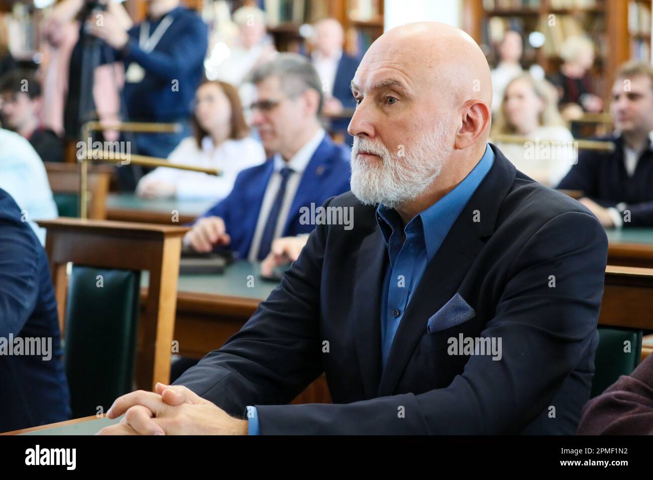 12.04.2023. Russia. Moscow. Composer and producer Igor Matvienko at the ...