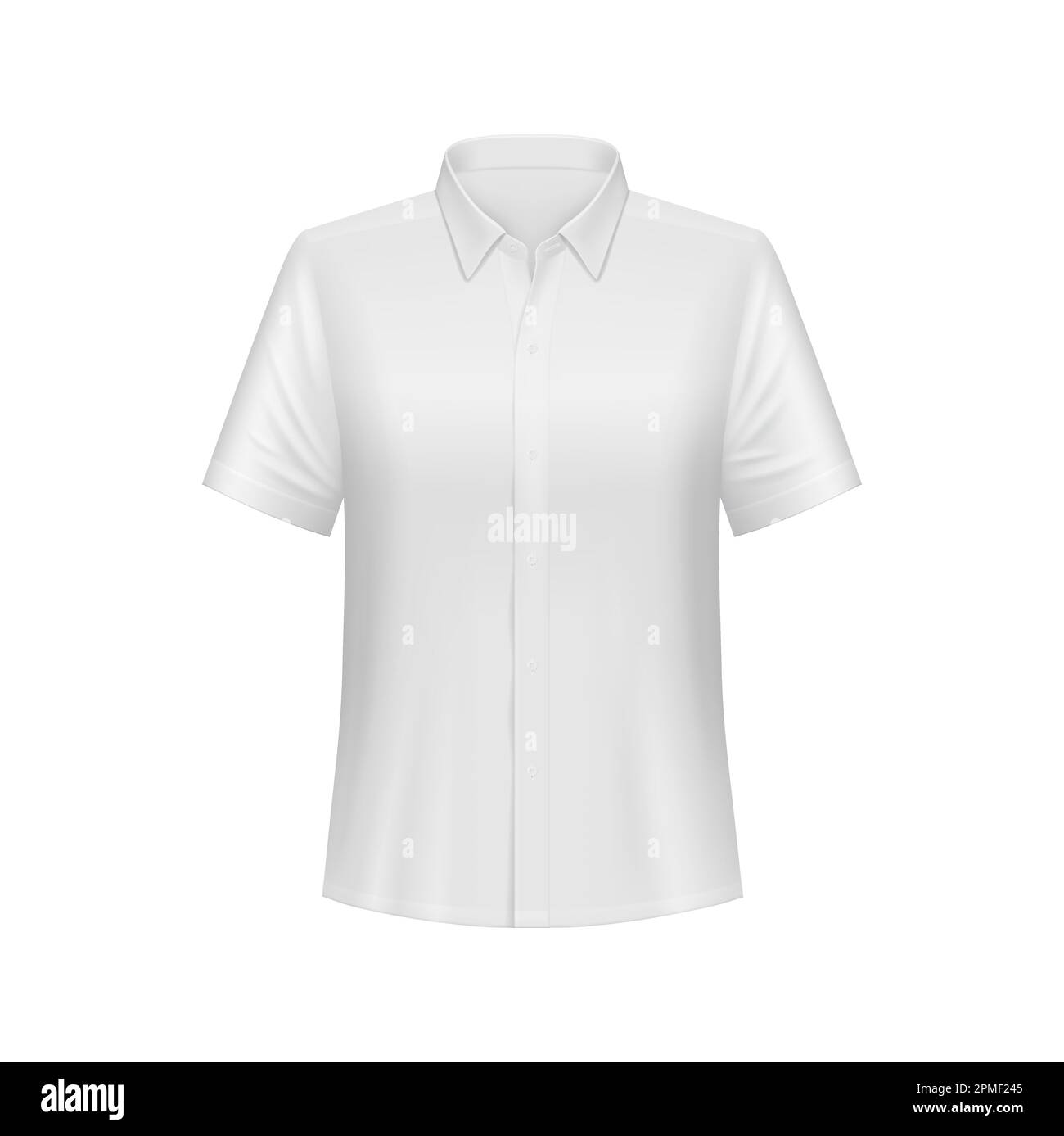 Realistic t shirt and shirt mockup formal male uniform hi-res stock ...