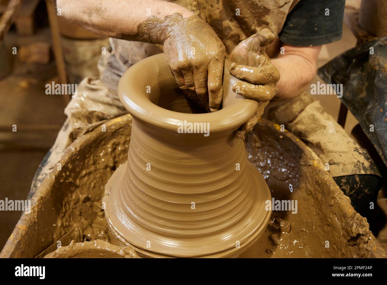 A potter’s wheel Stock Photo - Alamy