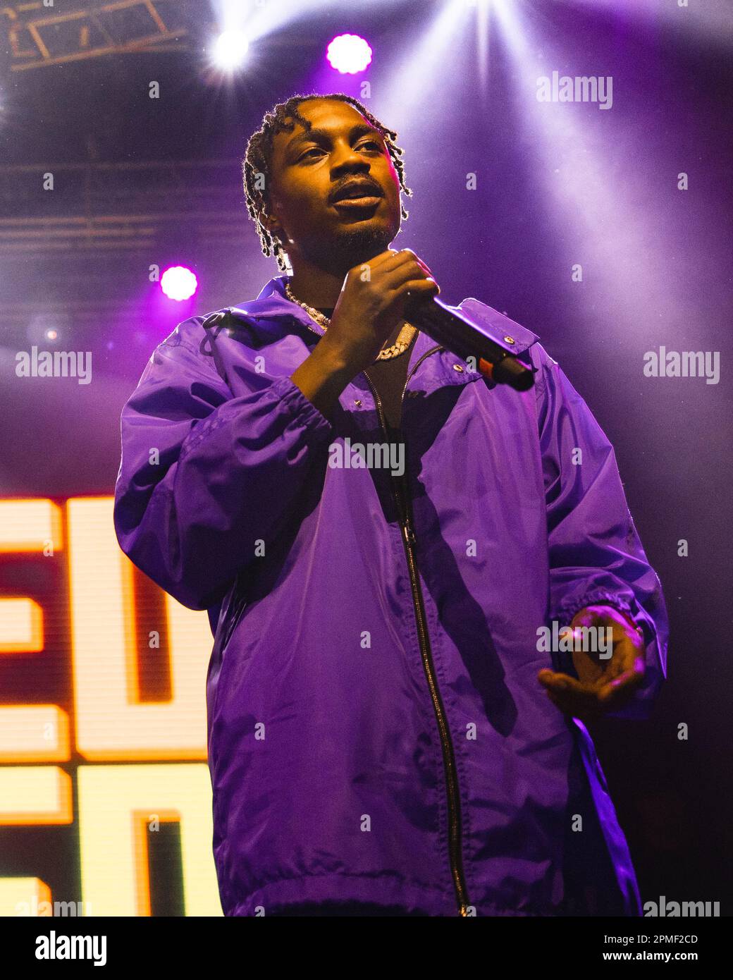 Milan, Italy, 12th Apr 2023. American rapper Lil Tjay performs live at ...