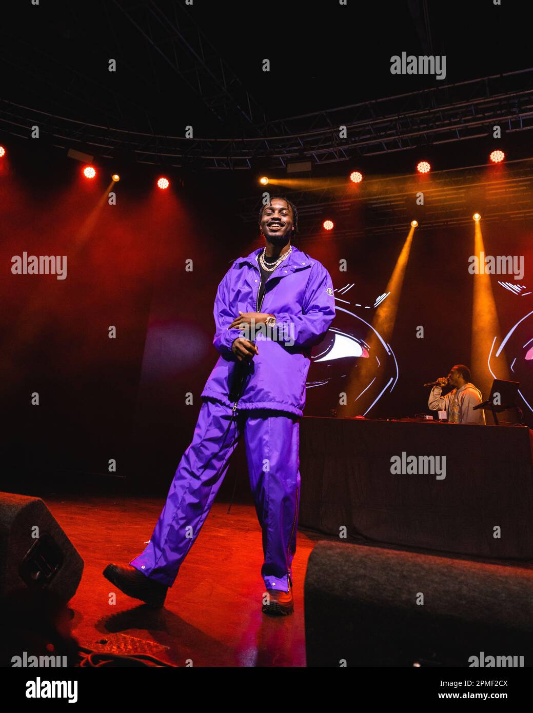 Milan, Italy, 12th Apr 2023. American rapper Lil Tjay performs live at ...