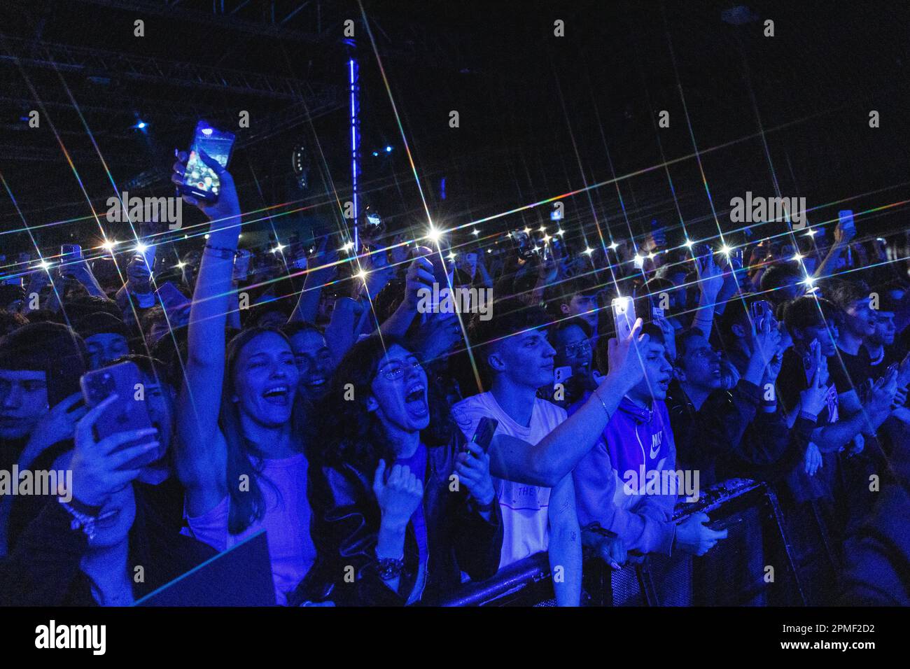 Milan, Italy, 12th Apr 2023. American rapper Lil Tjay performs live at ...