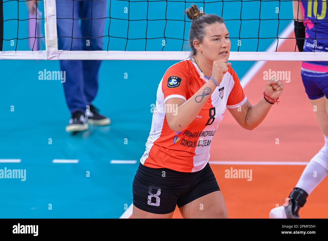 Florence, Italy. 12th Apr, 2023. Bojana Milenkovic (CS Volei Alba Blaj ...