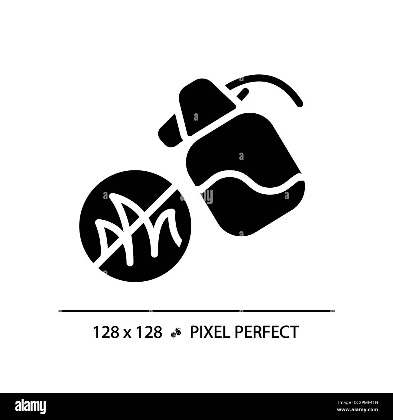 Weed control black glyph icon Stock Vector Image & Art - Alamy