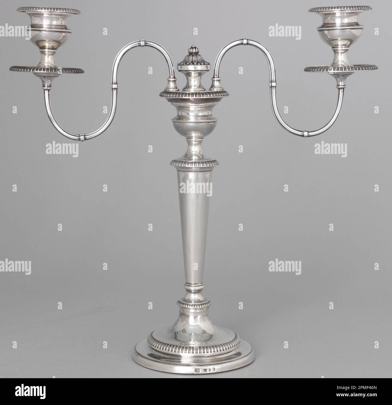 Candlestick (England); silver; Overall: 31.6 x 33 x 11 cm (12 7/16 x 13 ...