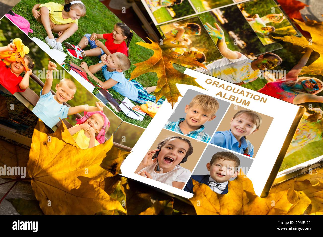 graduation album, photo book, image stories Stock Photo - Alamy