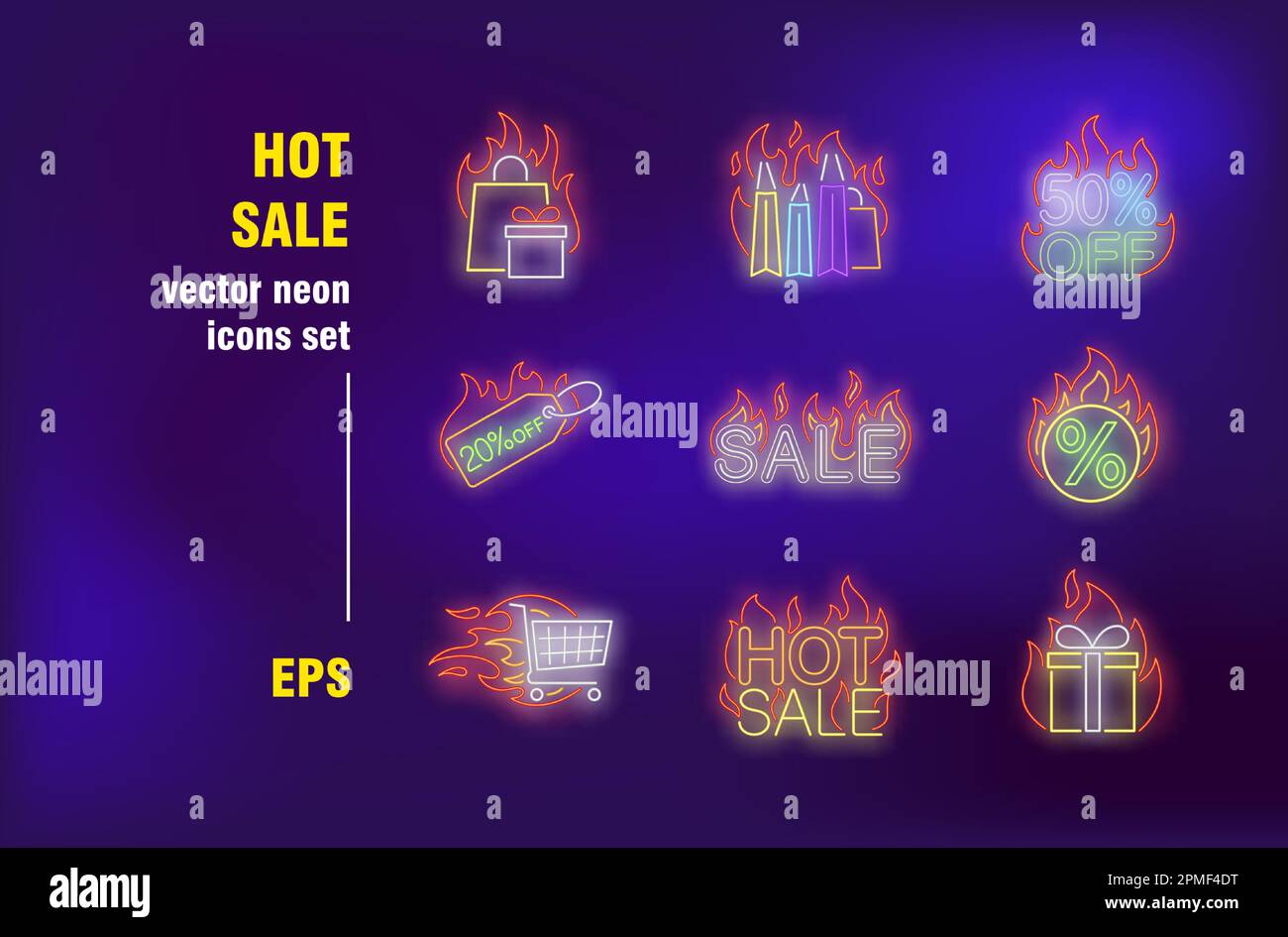 Luminous fire signs hi-res stock photography and images - Alamy