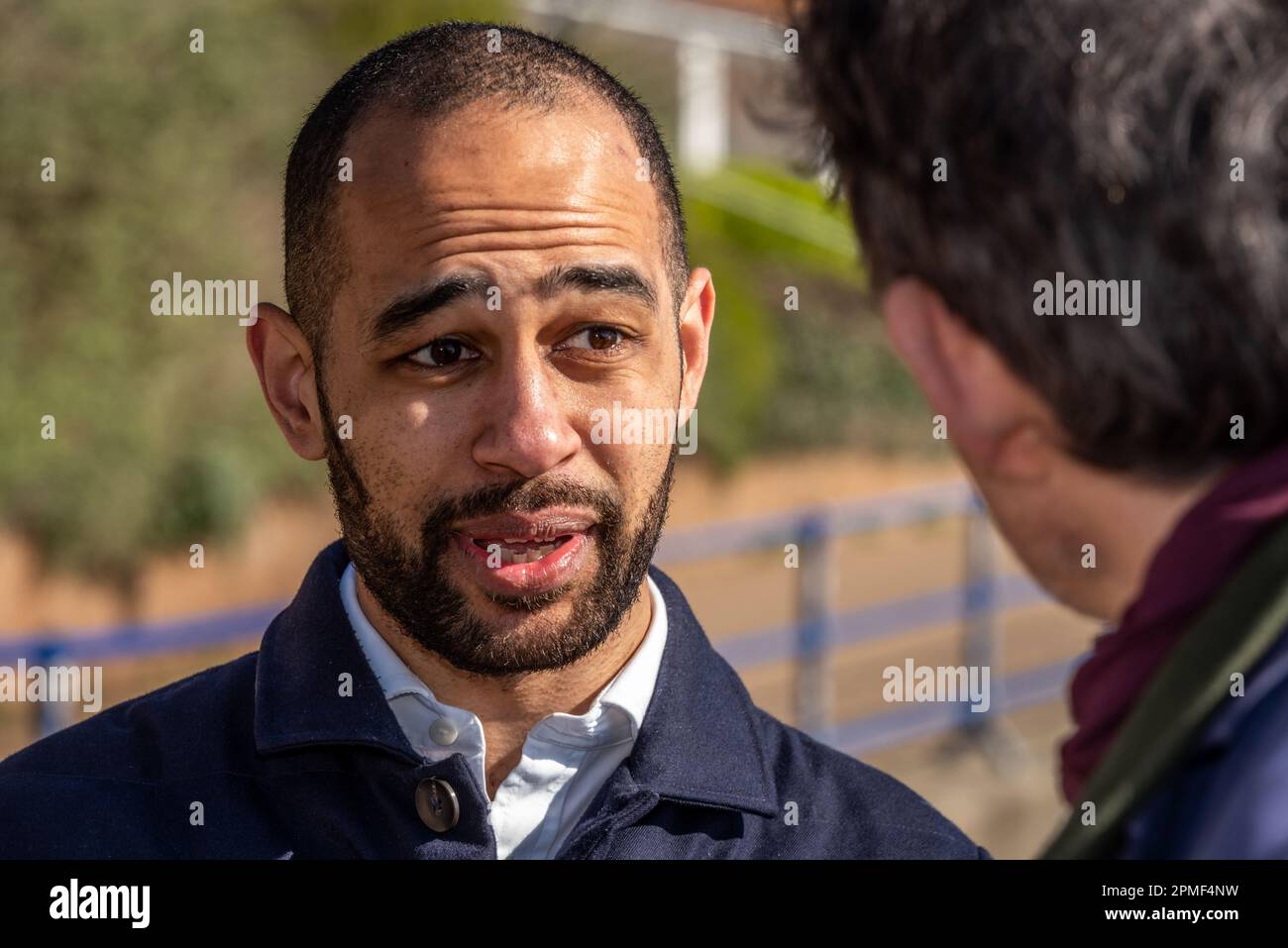 Eastbourne, April 4th 2023: Josh Babarinde, prospective parliamentary ...