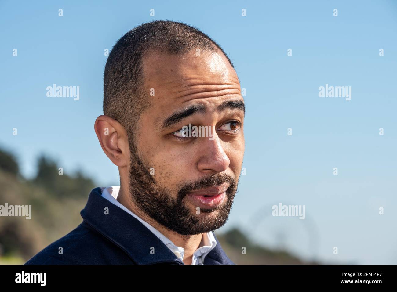 Eastbourne, April 4th 2023: Josh Babarinde, prospective parliamentary ...