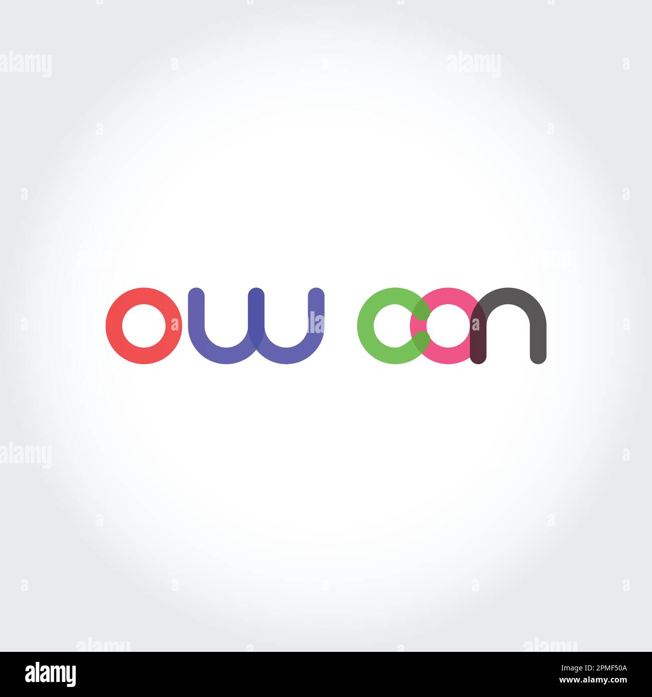 Colorful transparent letters logo Stock Vector Image & Art - Alamy