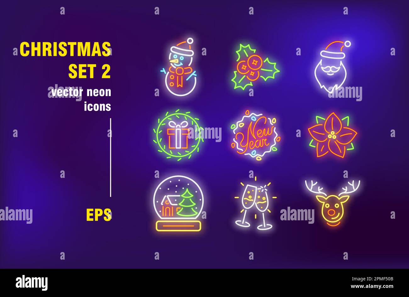 Neon signs night new Stock Vector Images - Alamy