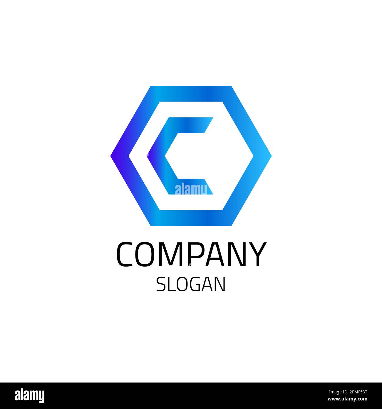 Hexagon monogram logo and letter Stock Vector Image & Art - Alamy