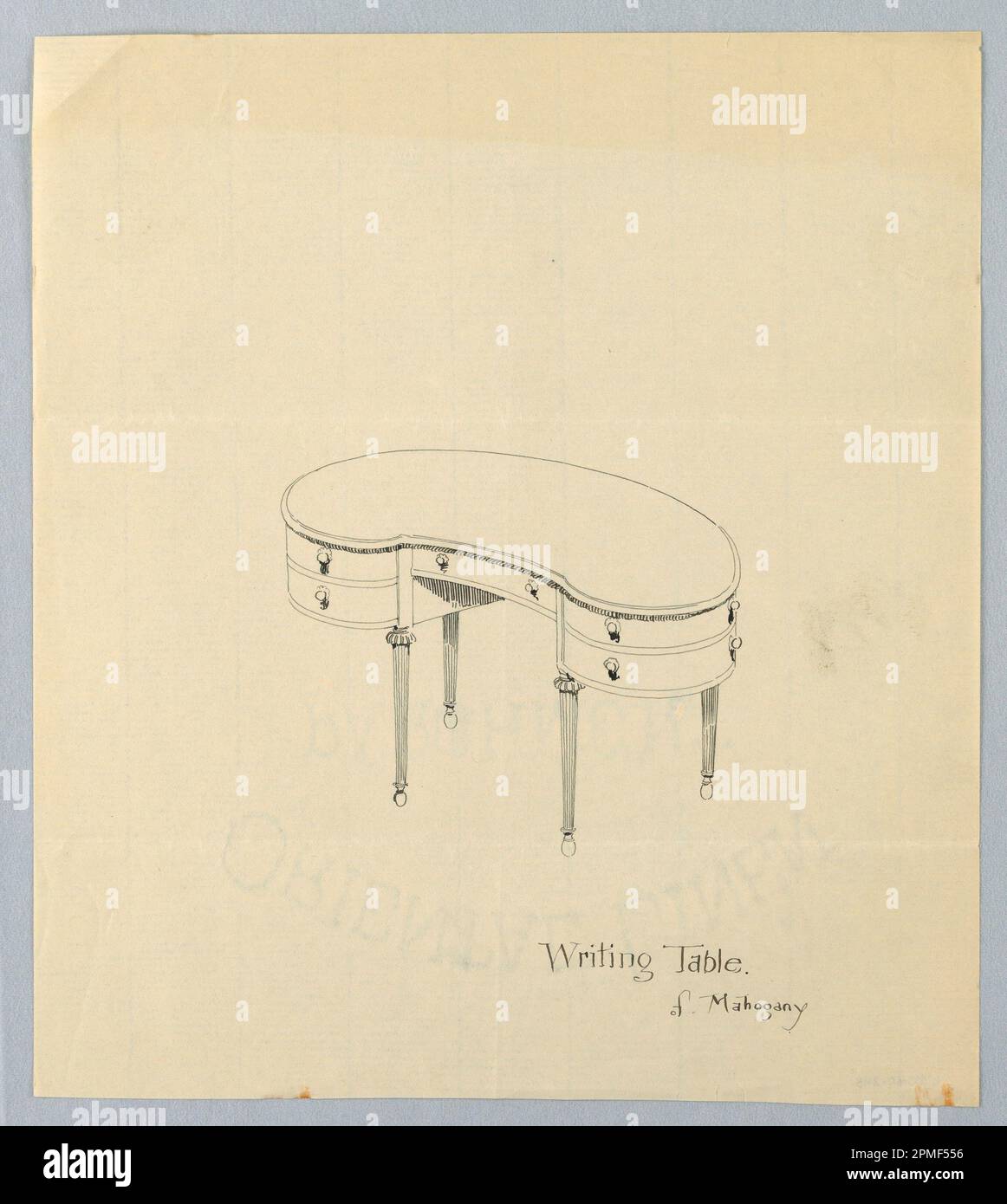 Kidney shaped writing table a hi-res stock photography and images - Alamy