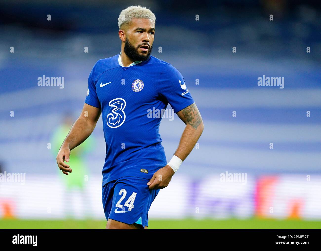 Madrid, Spain. 12th Apr, 2023. Reece James of Chelsea FC during the ...
