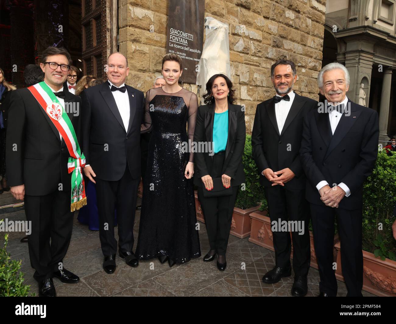 Florence, Italy. 13th Apr, 2023. FLORENCE - Prince Albert of Monaco and ...