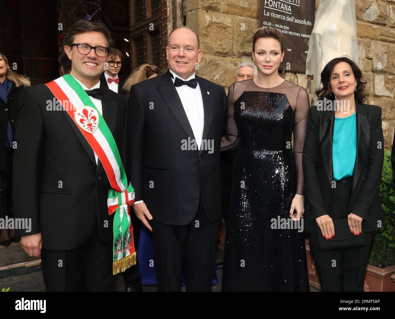 Florence, Italy. 13th Apr, 2023. FLORENCE - Prince Albert of Monaco and ...