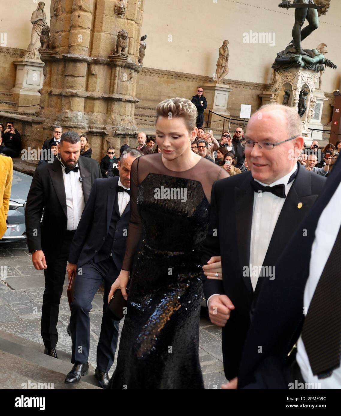Florence, Italy. 13th Apr, 2023. FLORENCE - Prince Albert of Monaco and ...