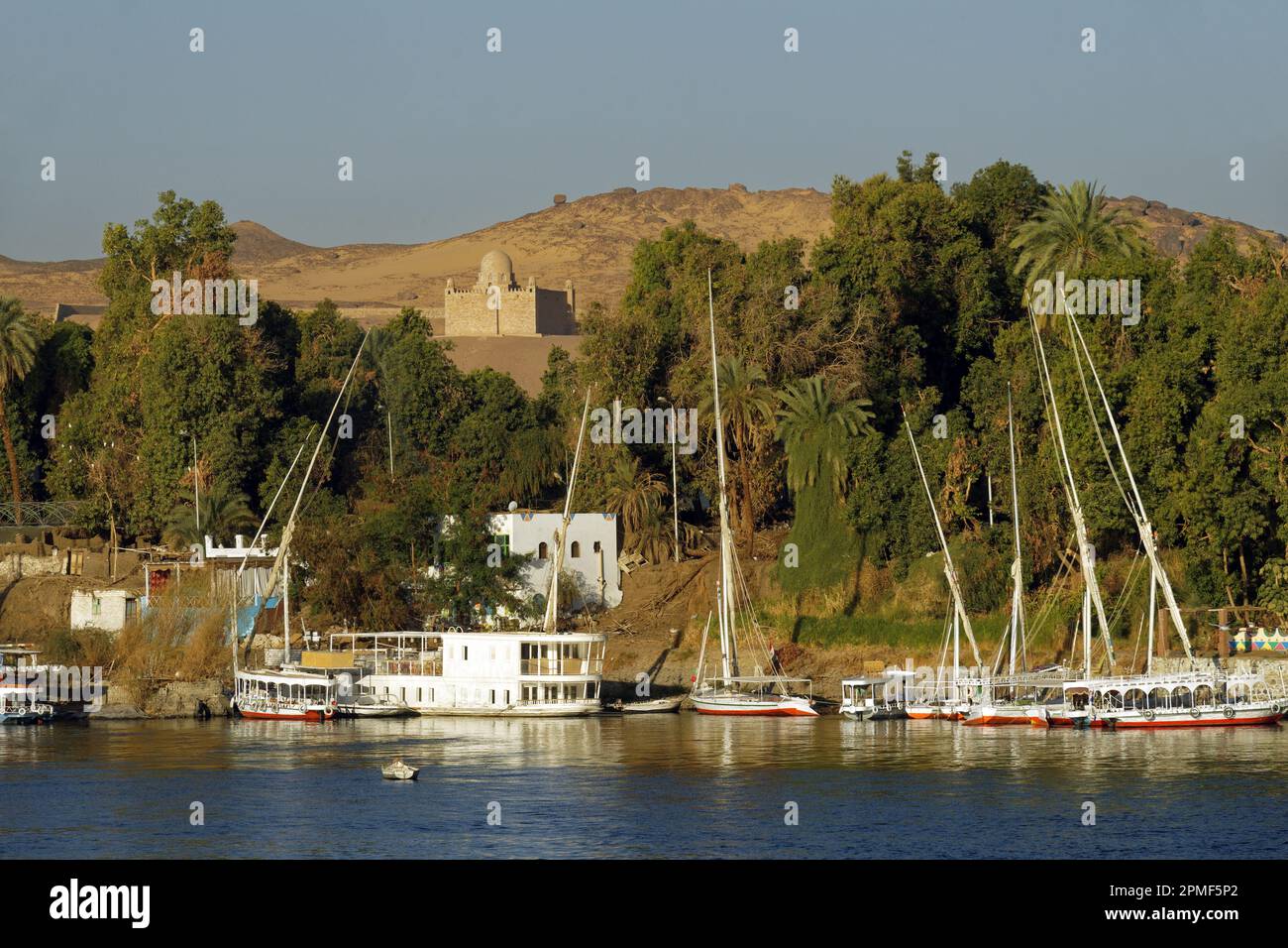 Egypt, Upper Egypt, Nile Valley, Aswan, Elephantine island and Aga Khan ...