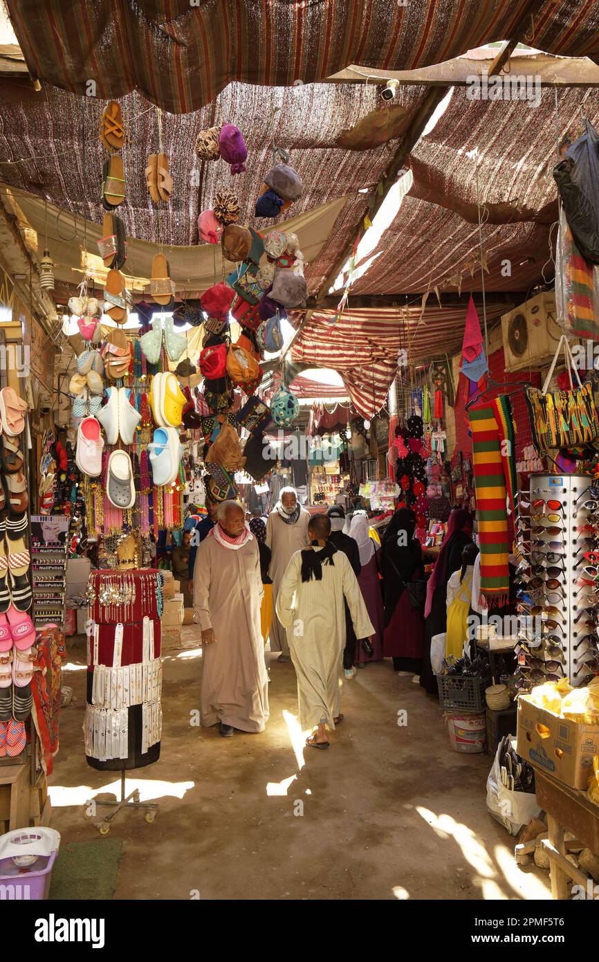 Egypt, Upper Egypt, Nile valley, Aswan, Old Town Souq Stock Photo - Alamy