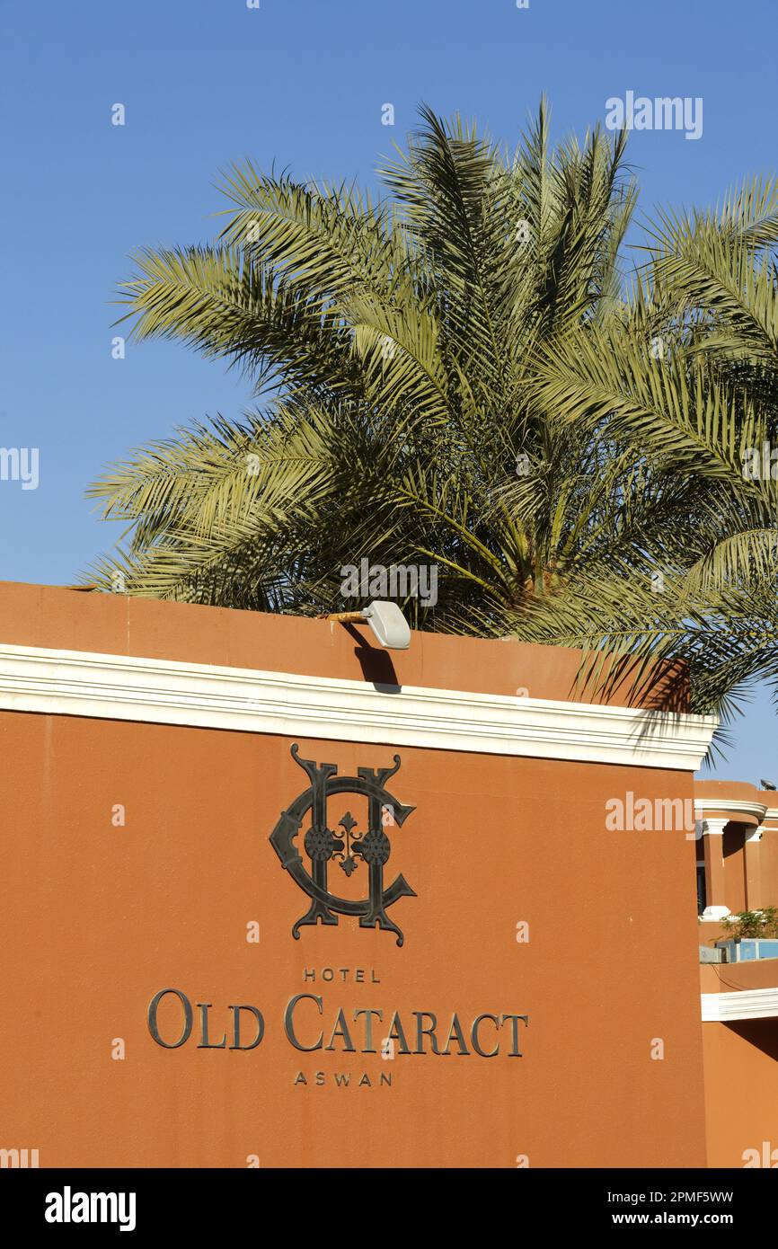 Egypt, Upper Egypt, Nile valley, Aswan, the Sofitel Legend Old Cataract ...