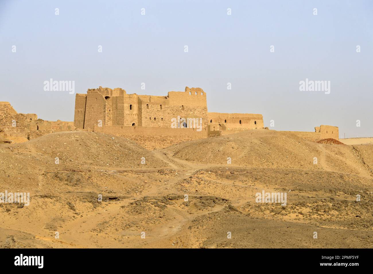 Egypt, Upper Egypt, Nile Valley, Aswan, Saint Simeon Monastery on the ...