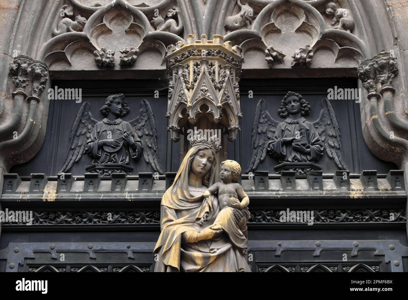 France, Haut Rhin, Colmar, Place des Dominicains, Dominicains church ...