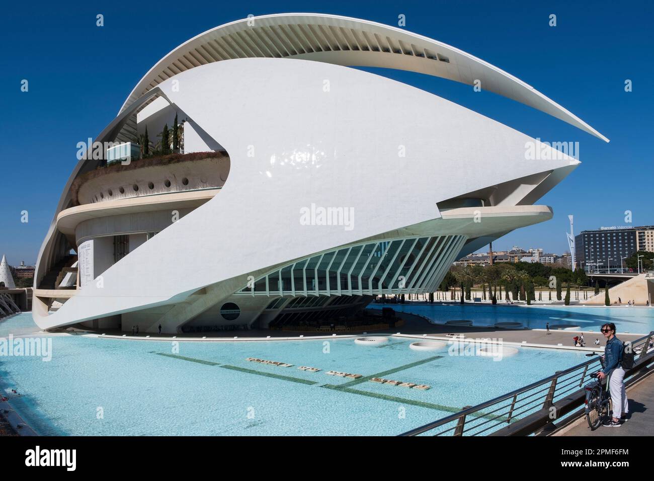 Spain, Valencia, City of Sciences and Arts, Palace of Arts Reina Sofia ...