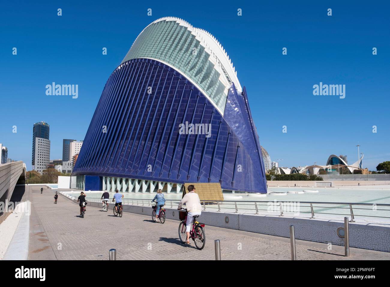 Spain,Valencia, the City of Arts and Sciences, the Agora Stock Photo ...