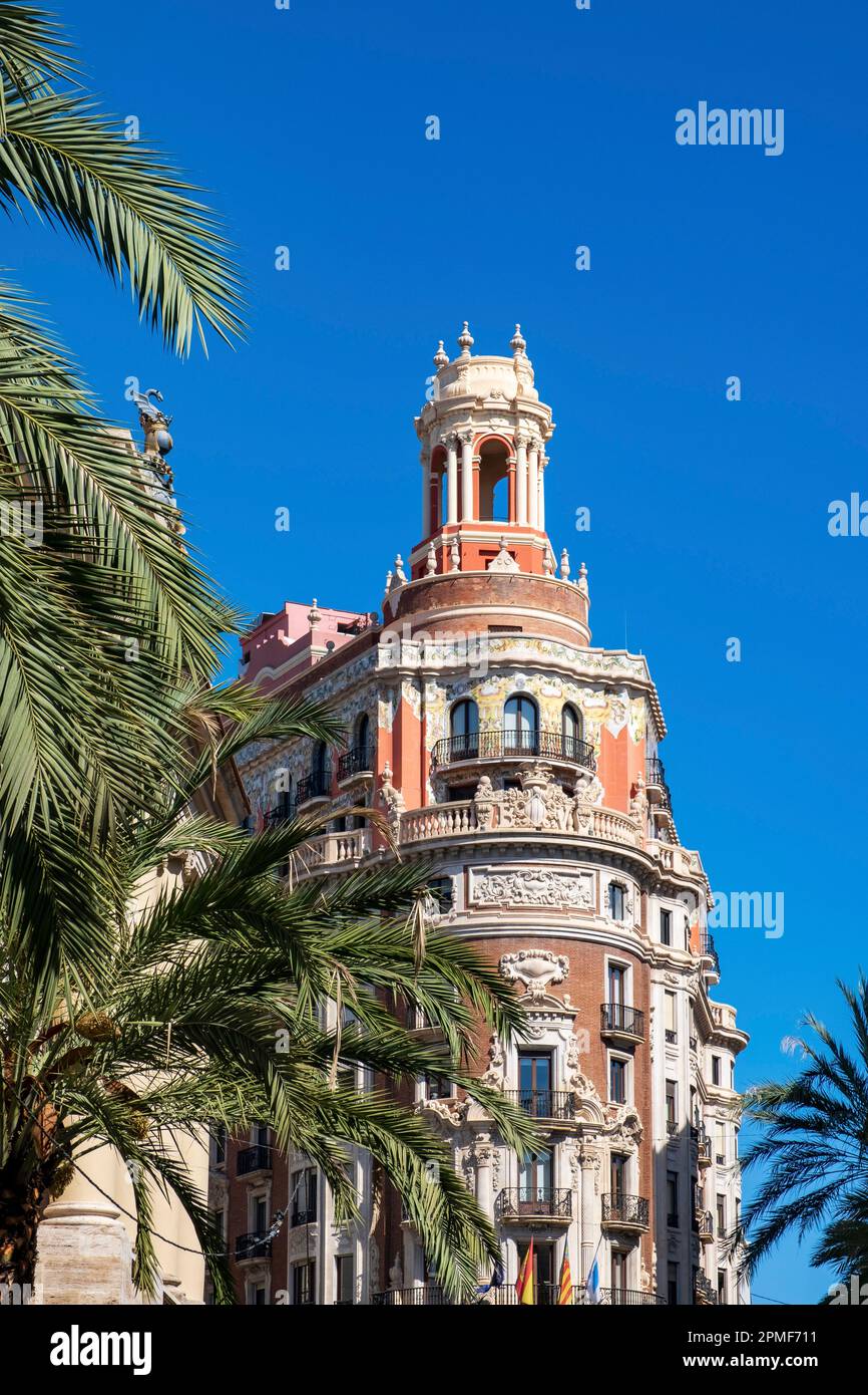 Spain, Valencia, Bank building in Valencia Stock Photo - Alamy