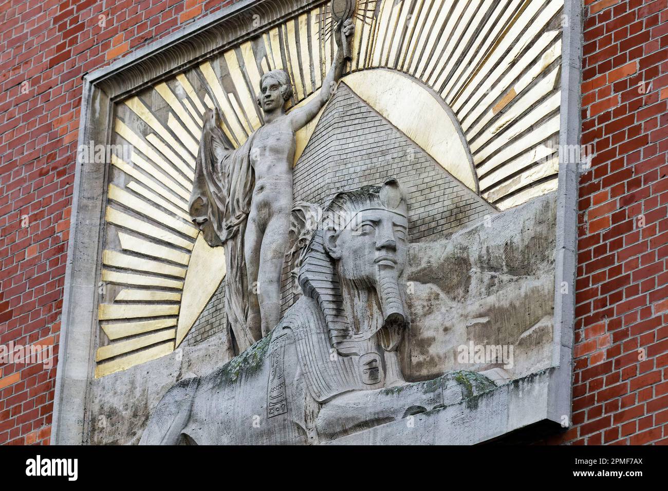 France, Nord, Lille, facade of the masonic temple of Lille Stock Photo ...