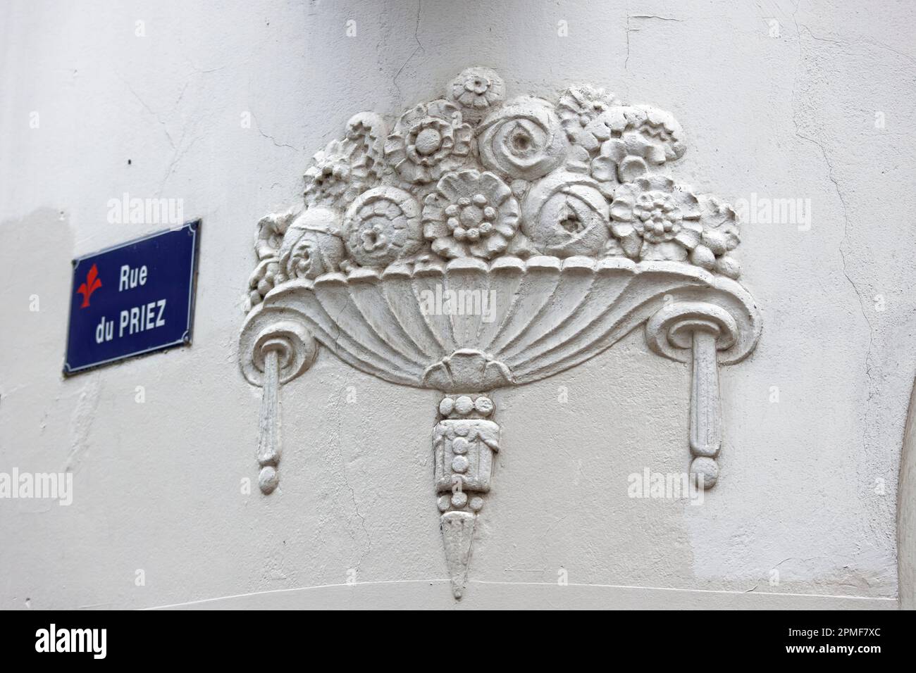 France, Nord, Lille, district of old Lille, house facade Stock Photo ...