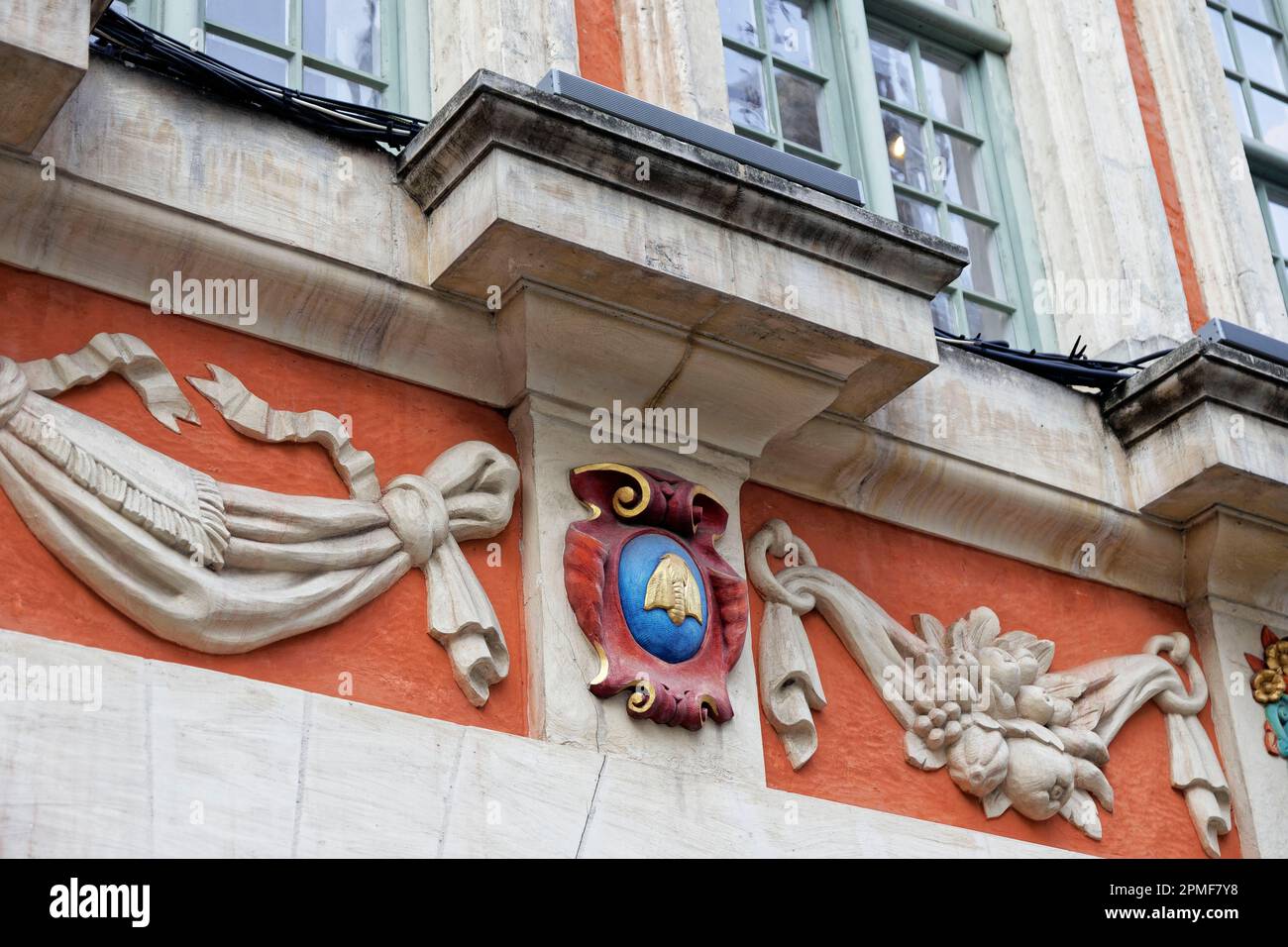France, Nord, Lille, district of old Lille, house facade Stock Photo ...