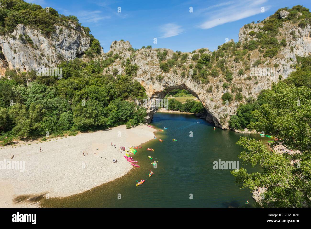 France, Ardeche, Vallon Pont d'Arc, the Ardeche gorges, the Pont d'Arc ...