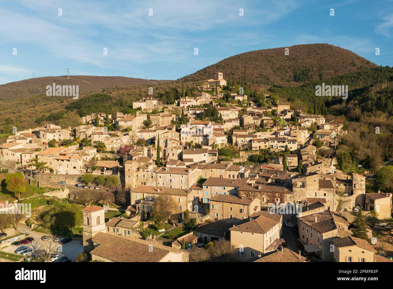 France, Drome, Mirmande, labelled Les Plus Beaux Villages de France (The Most beautiful Villages ...