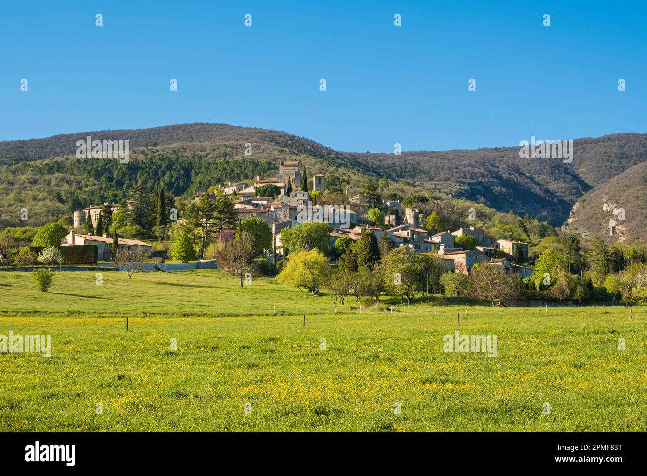 France Drome Drome Provencale Le Poet Laval Village Labelled Les